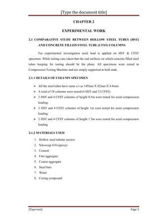 CFST Column Report | PDF