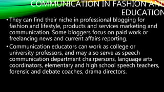 Career opportunities for communication and journalist | PPTX