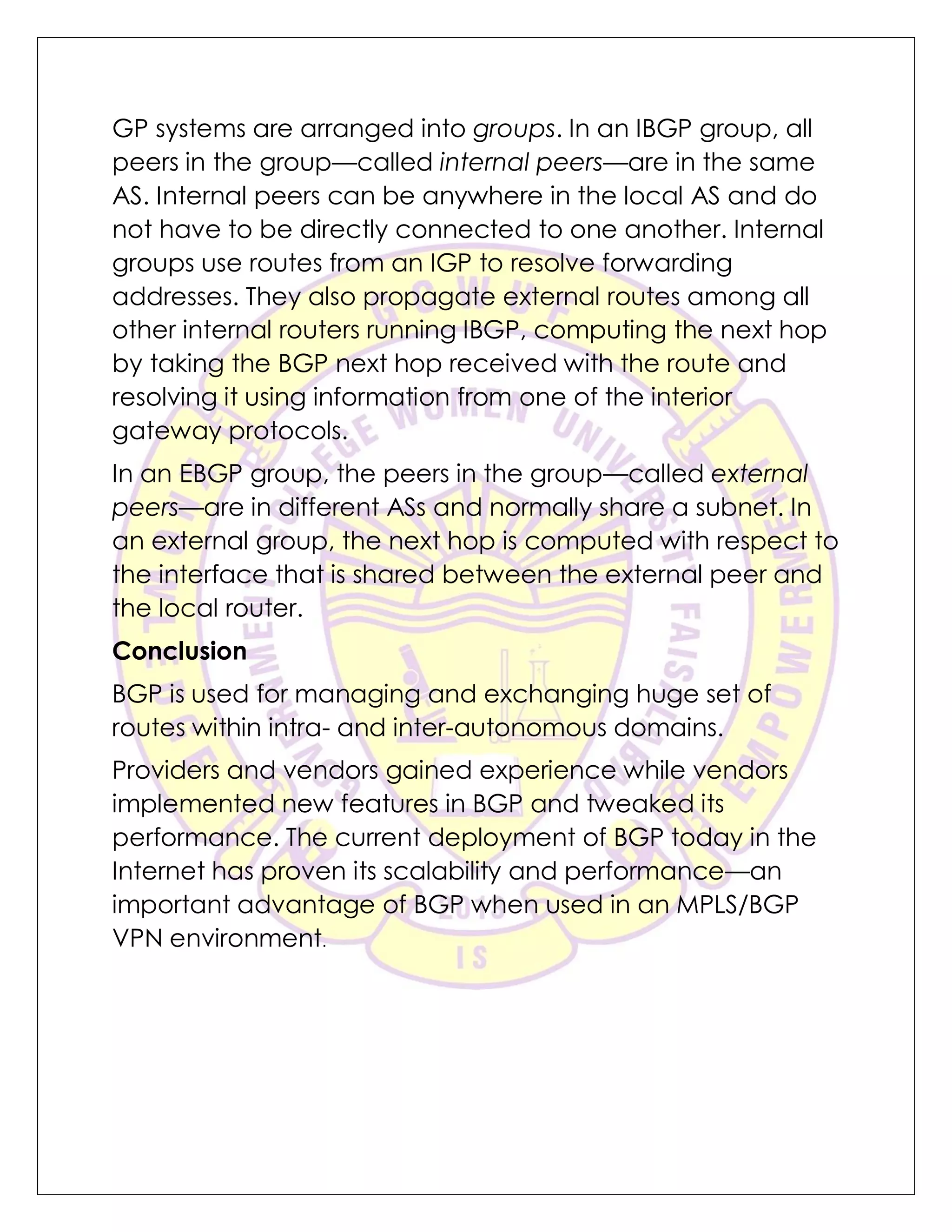 Border Gateway Protocol Pdf Computer Networking Computing 5354