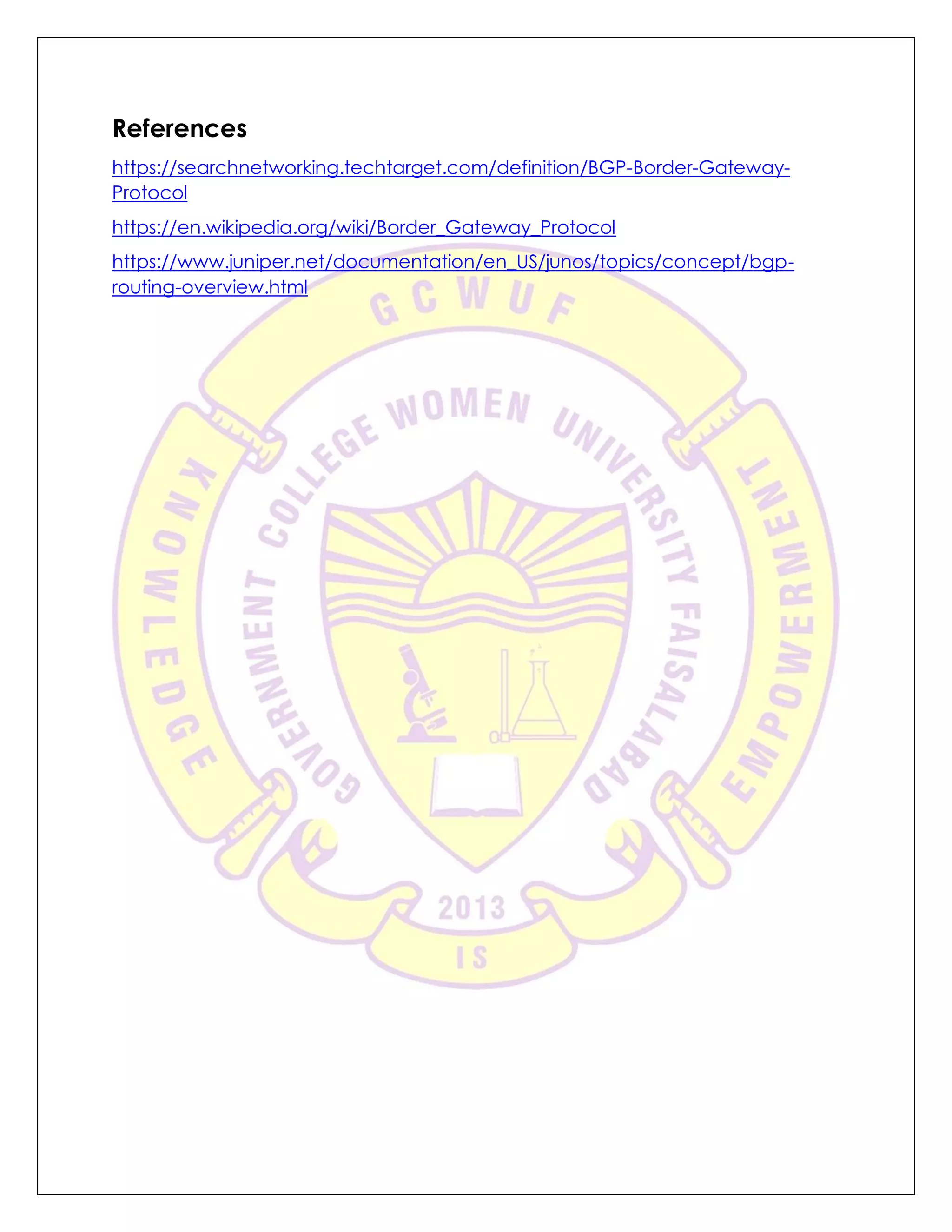 Border Gateway Protocol Pdf Computer Networking Computing 6802