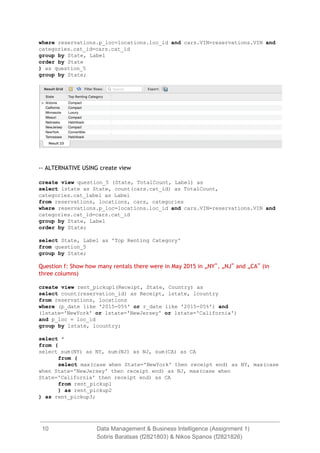 Car Rental Agency - Database - MySQL | PDF | Free Download