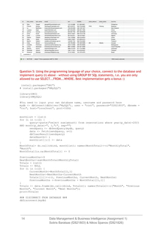 Car Rental Agency - Database - MySQL | PDF