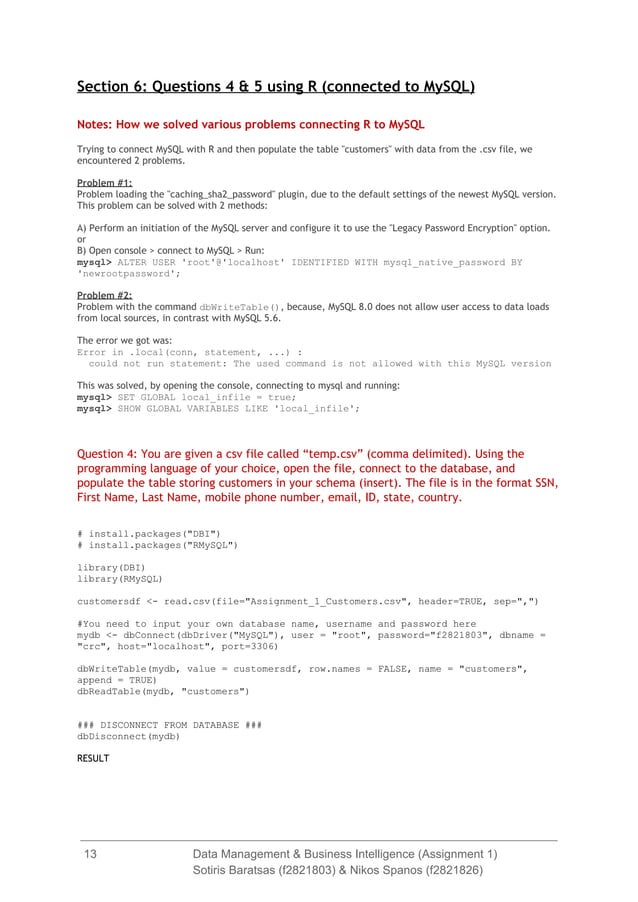 Car Rental Agency - Database - MySQL
