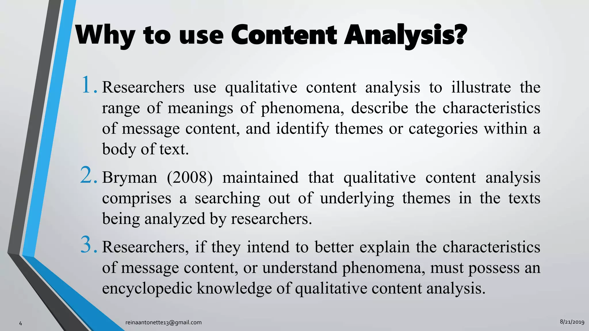 Content analysis research | PPTX