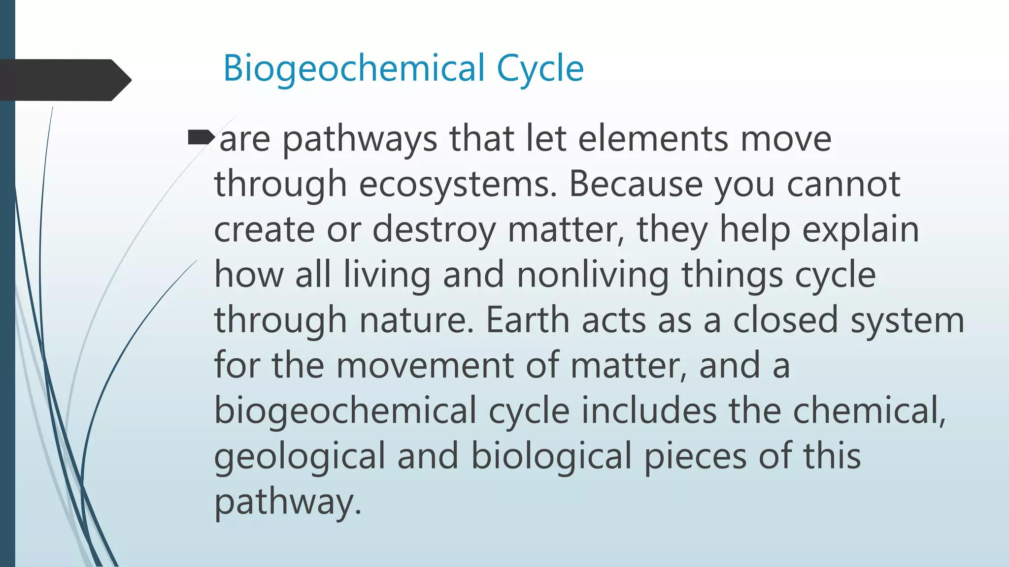 Environmental Science - Biogeochemical Cycle | PPTX