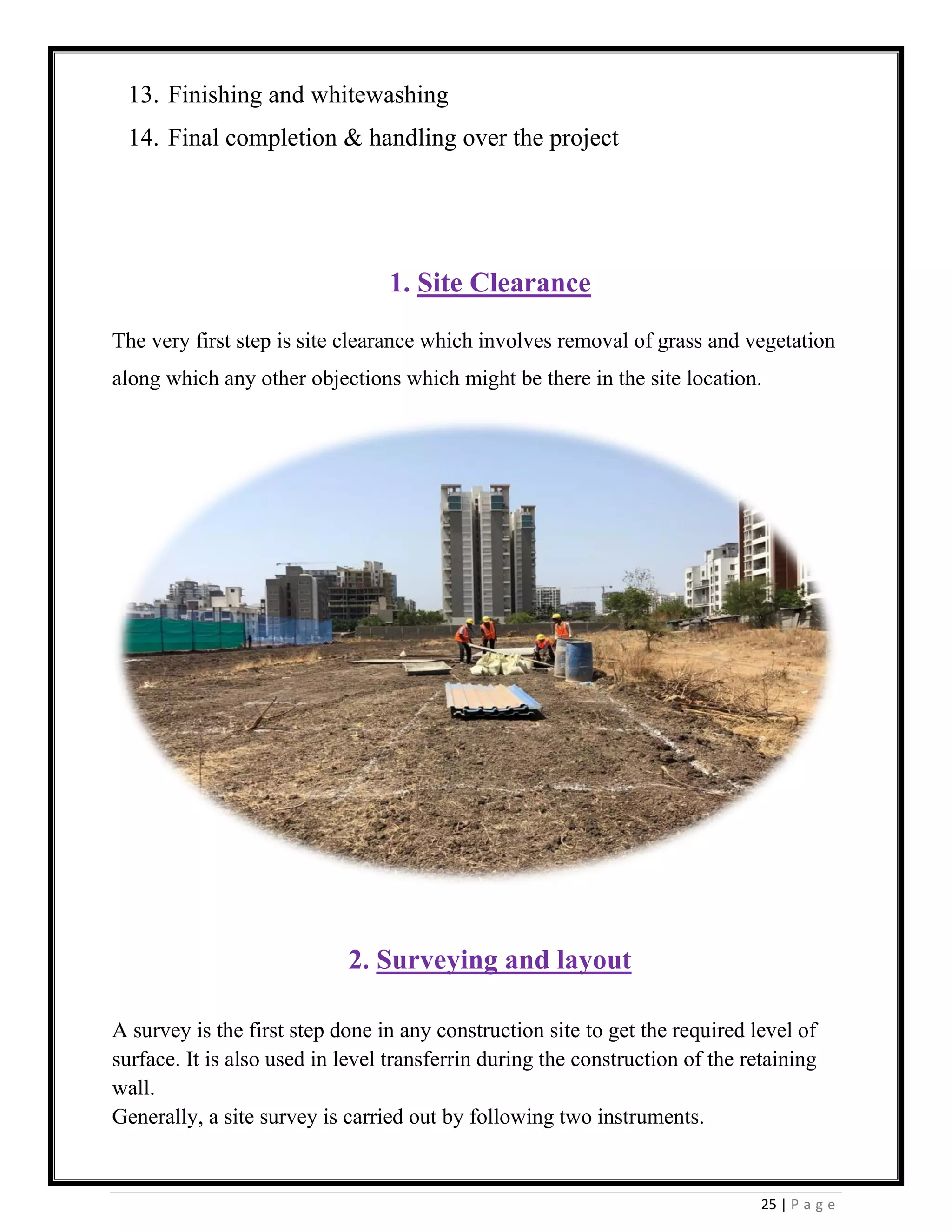 Summer Internship Report of Civil Engineering in Construction Site | PDF