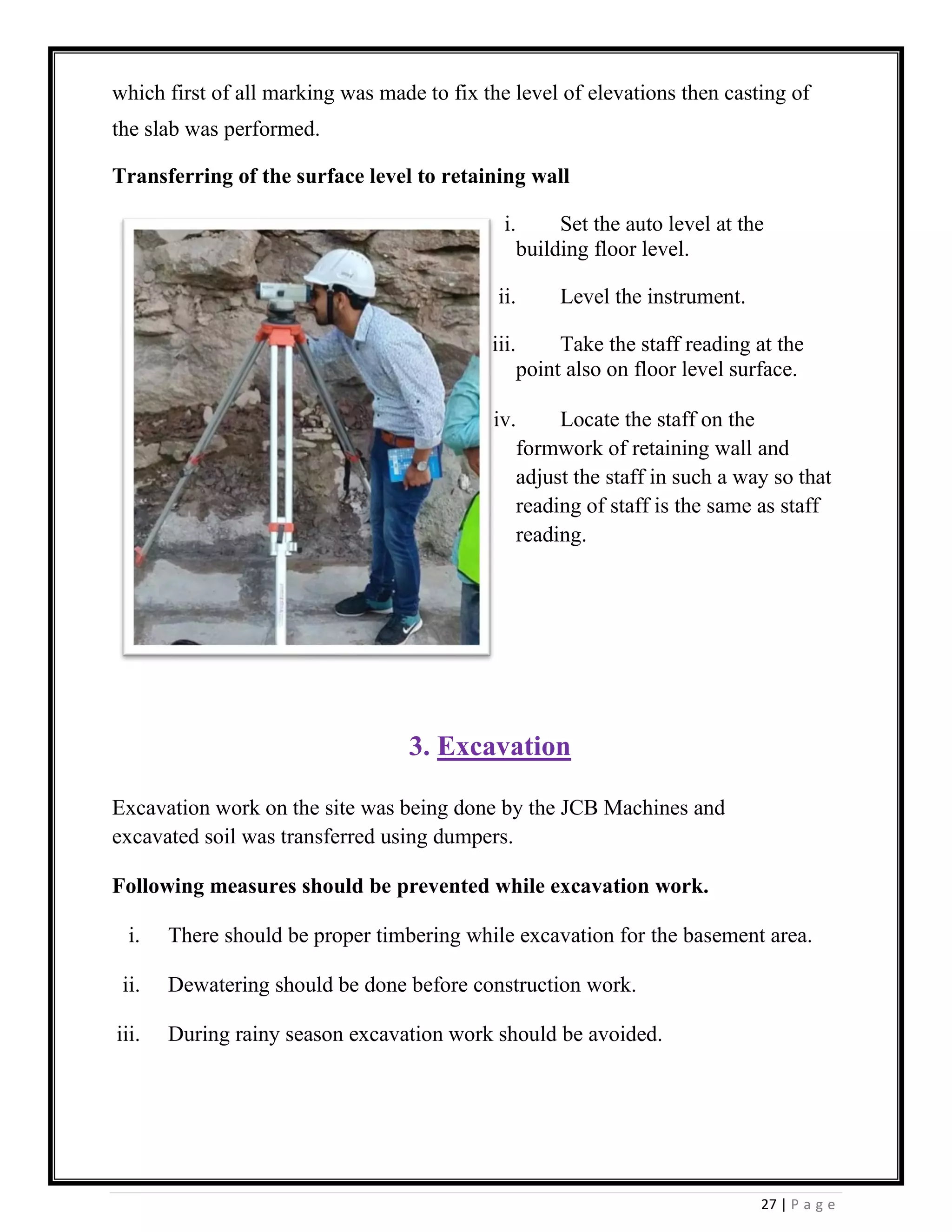 Summer Internship Report of Civil Engineering in Construction Site | PDF
