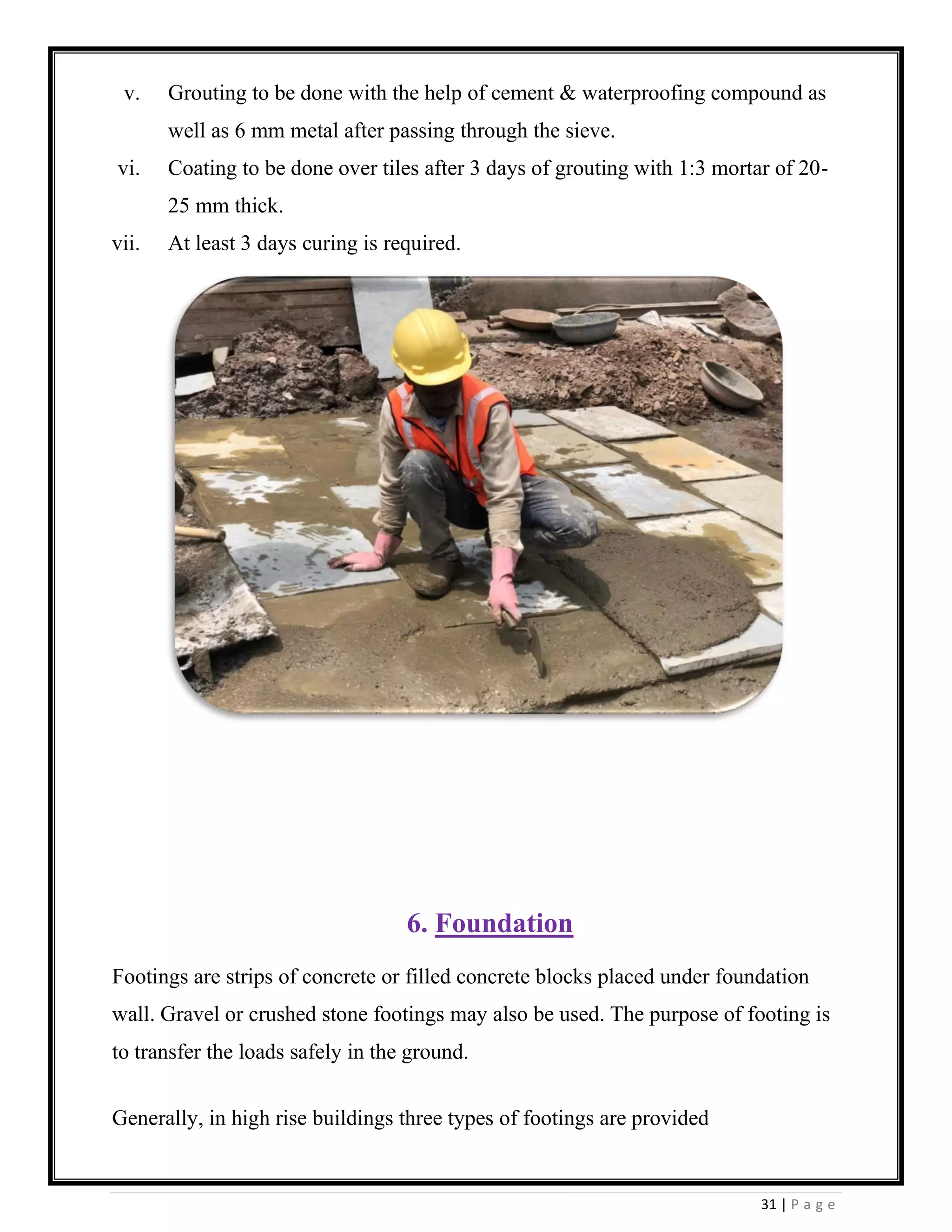 Summer Internship Report of Civil Engineering in Construction Site | PDF