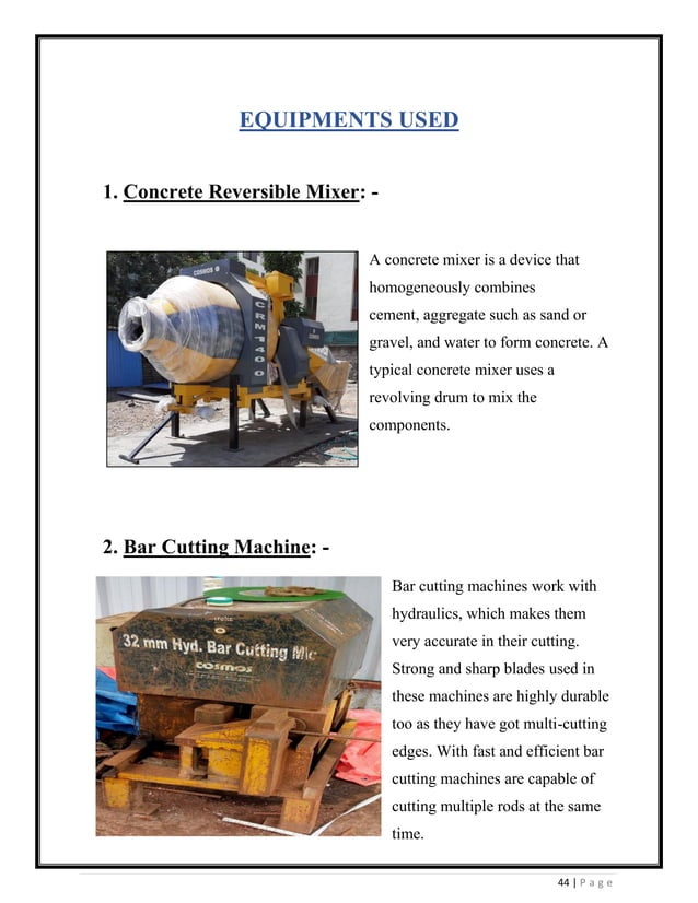 Summer Internship Report of Civil Engineering in Construction Site | PDF