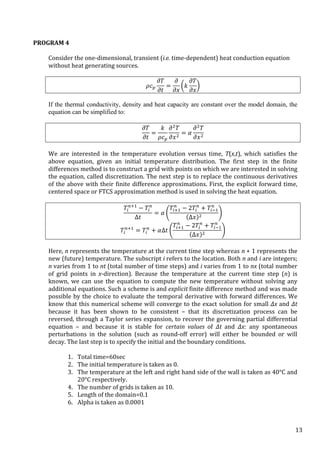 FINITE DIFFERENCE MODELLING FOR HEAT TRANSFER PROBLEMS | PDF