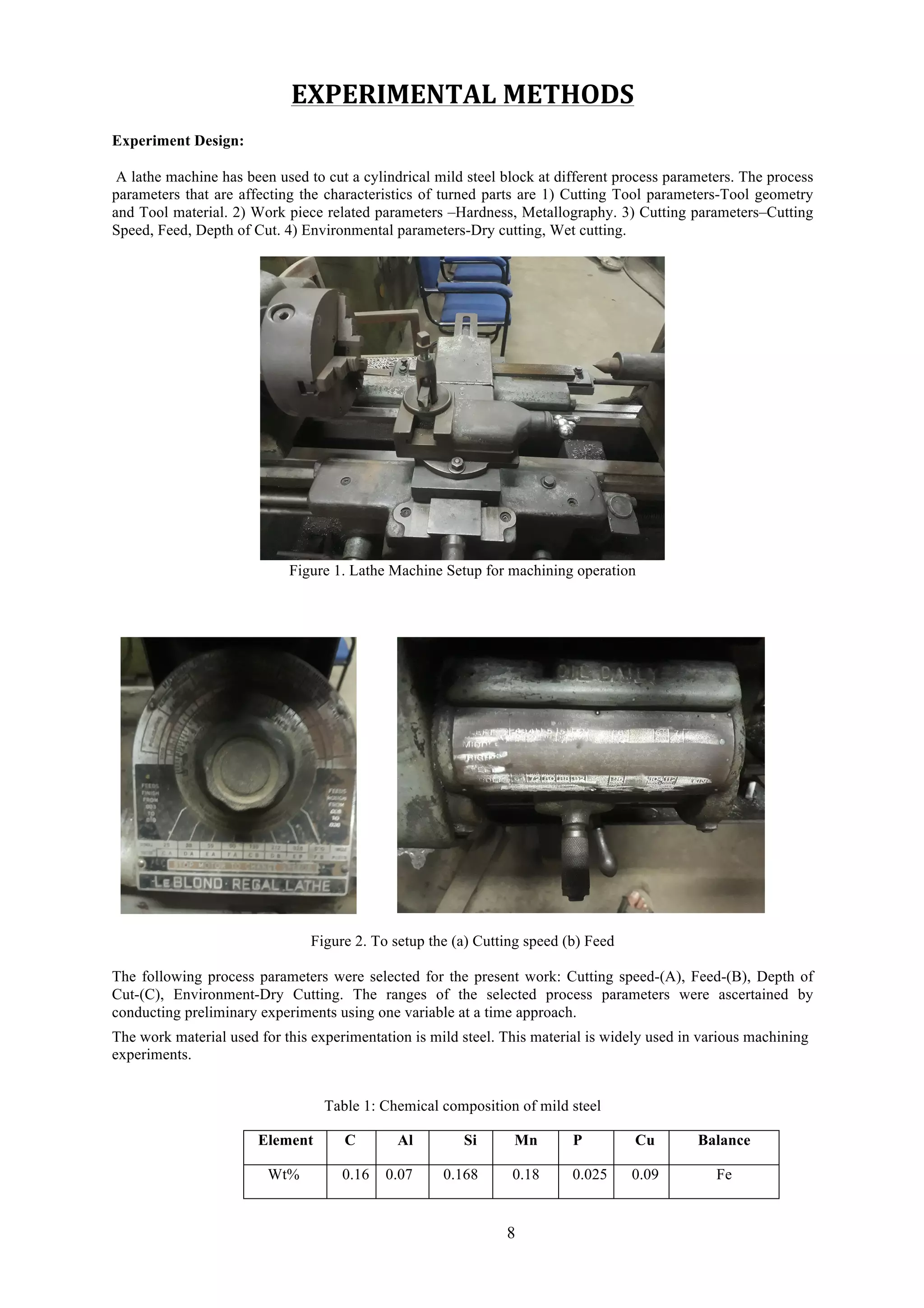 Optimizing Material removal rate and surface roughness using Taguchi technique | PDF