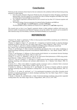 Optimizing Material removal rate and surface roughness using Taguchi ...