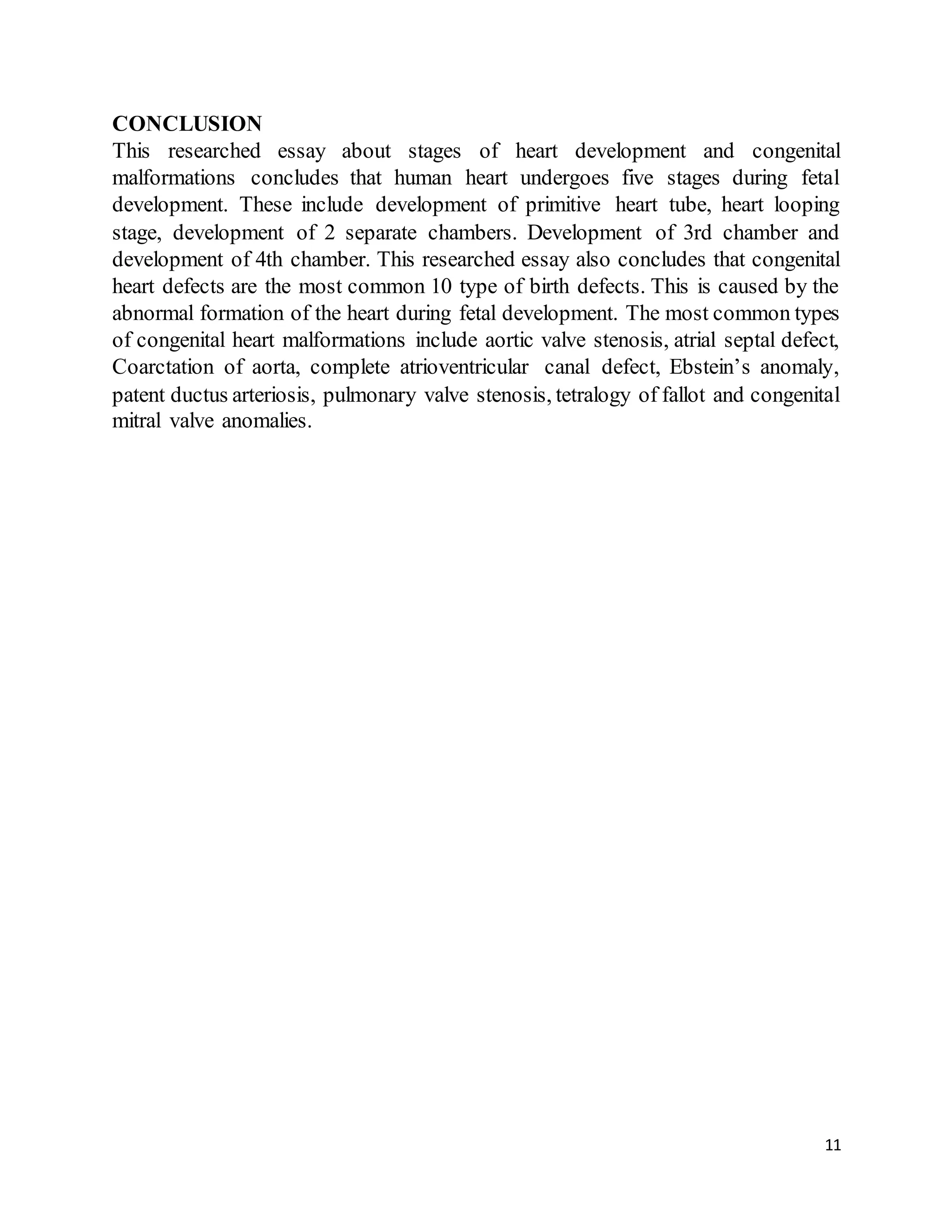 Heart development and malformations | DOCX