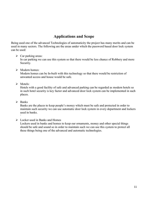 Password Based Access Control System Using Microcontroller Pdf