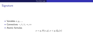 Monadic second-order logic | PPT