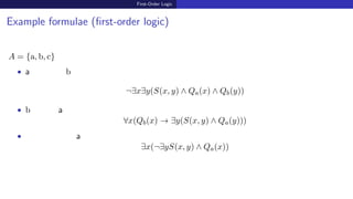 Monadic second-order logic | PPT