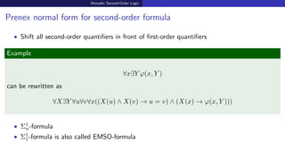 Monadic second-order logic | PPT