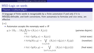 Monadic second-order logic | PPT