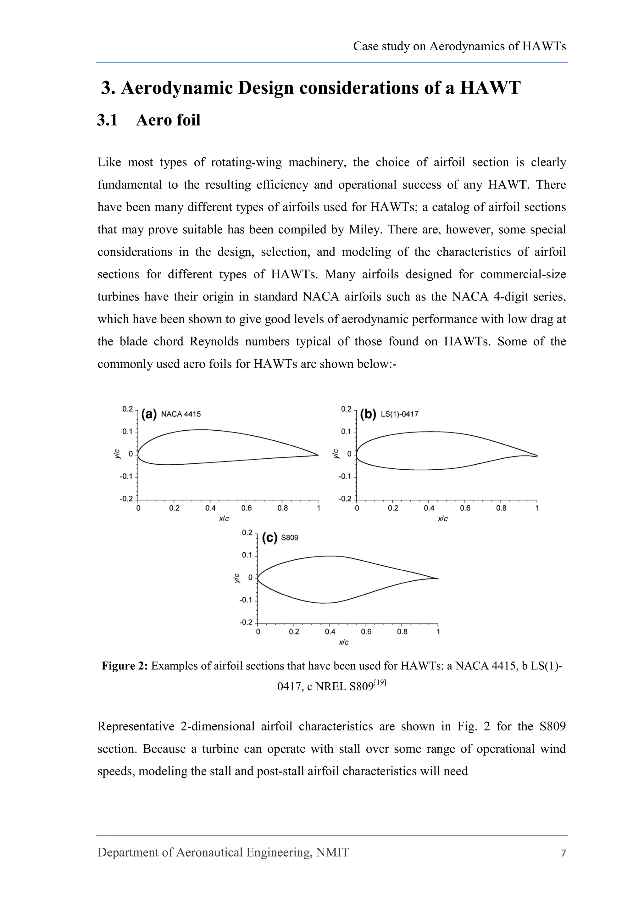 Aerodynamics of Horizontal Axis Wind Turbine | PDF