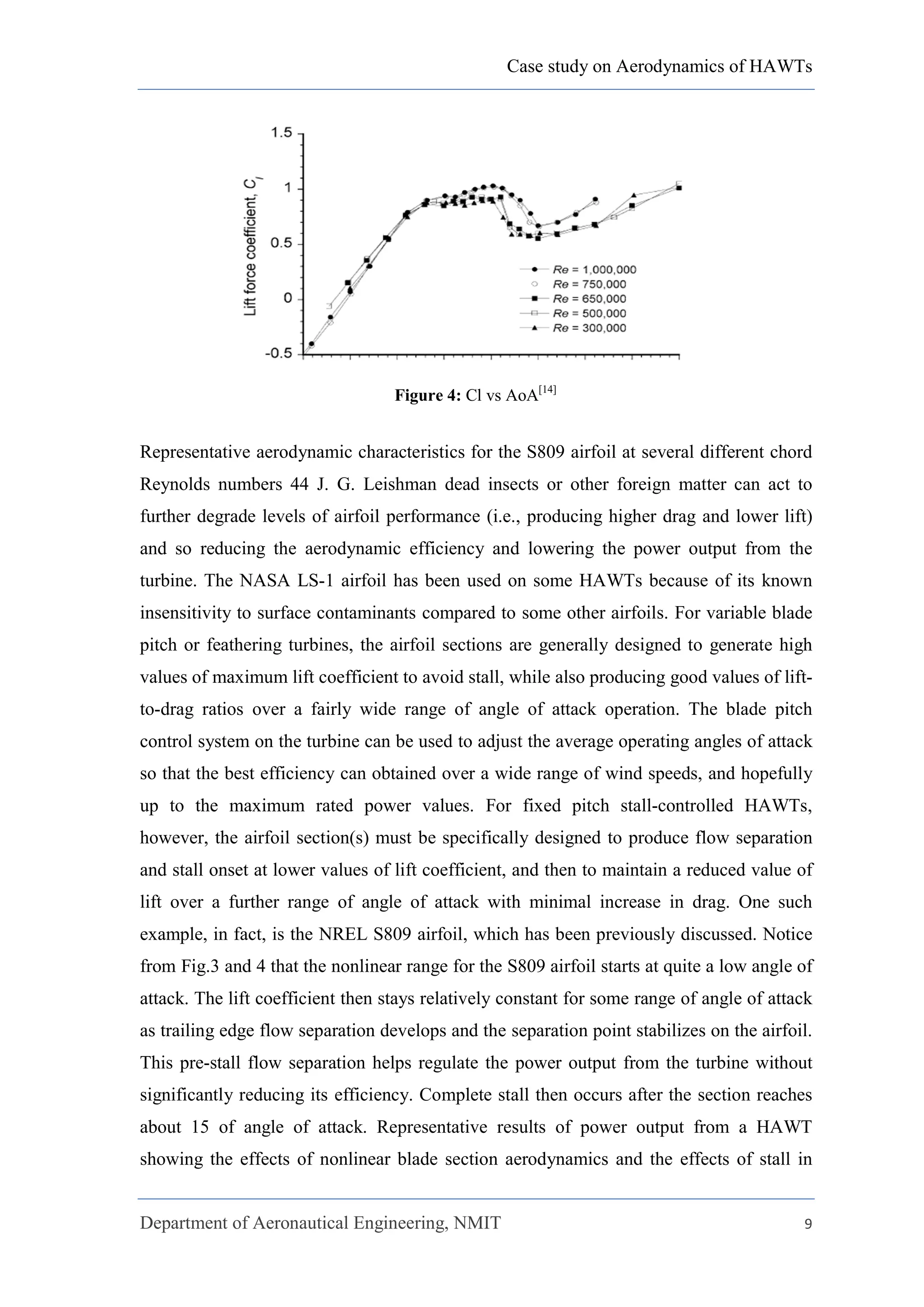 Aerodynamics of Horizontal Axis Wind Turbine | PDF