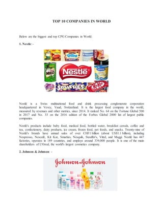 Nestle Report | DOCX