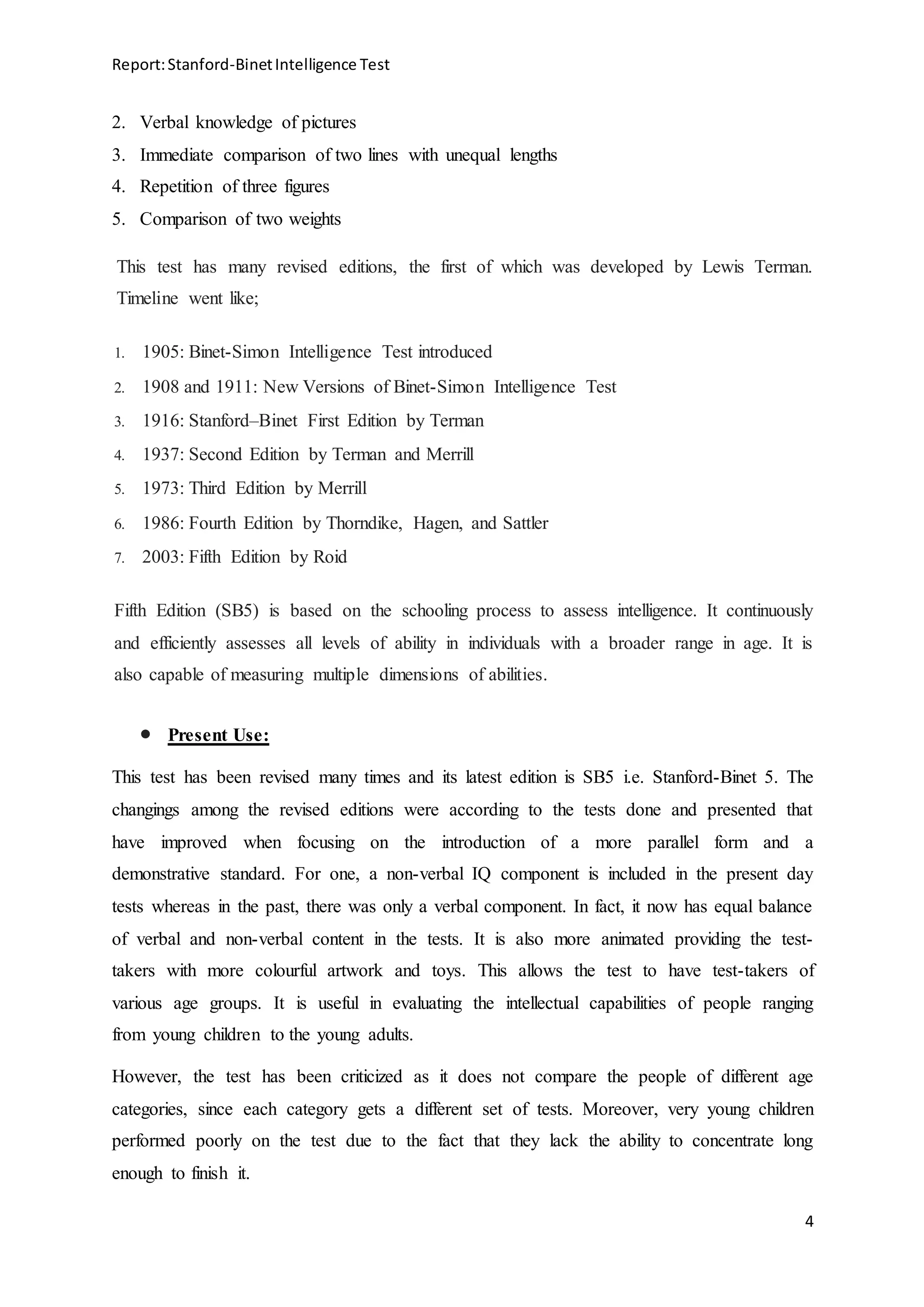 “Stanford-Binet Intelligence Test” | DOCX