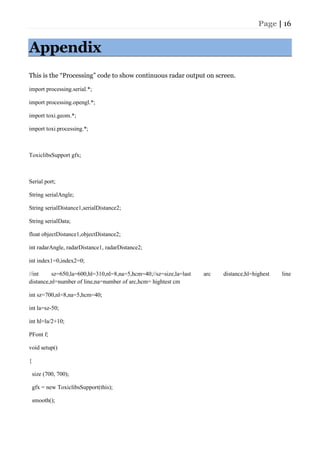 Microcontroller based Ultrasonic Radar (Microprocessors and Embedded Systems Laboratory EEE 416 ...