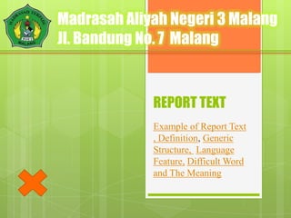 Report Text | PPTX