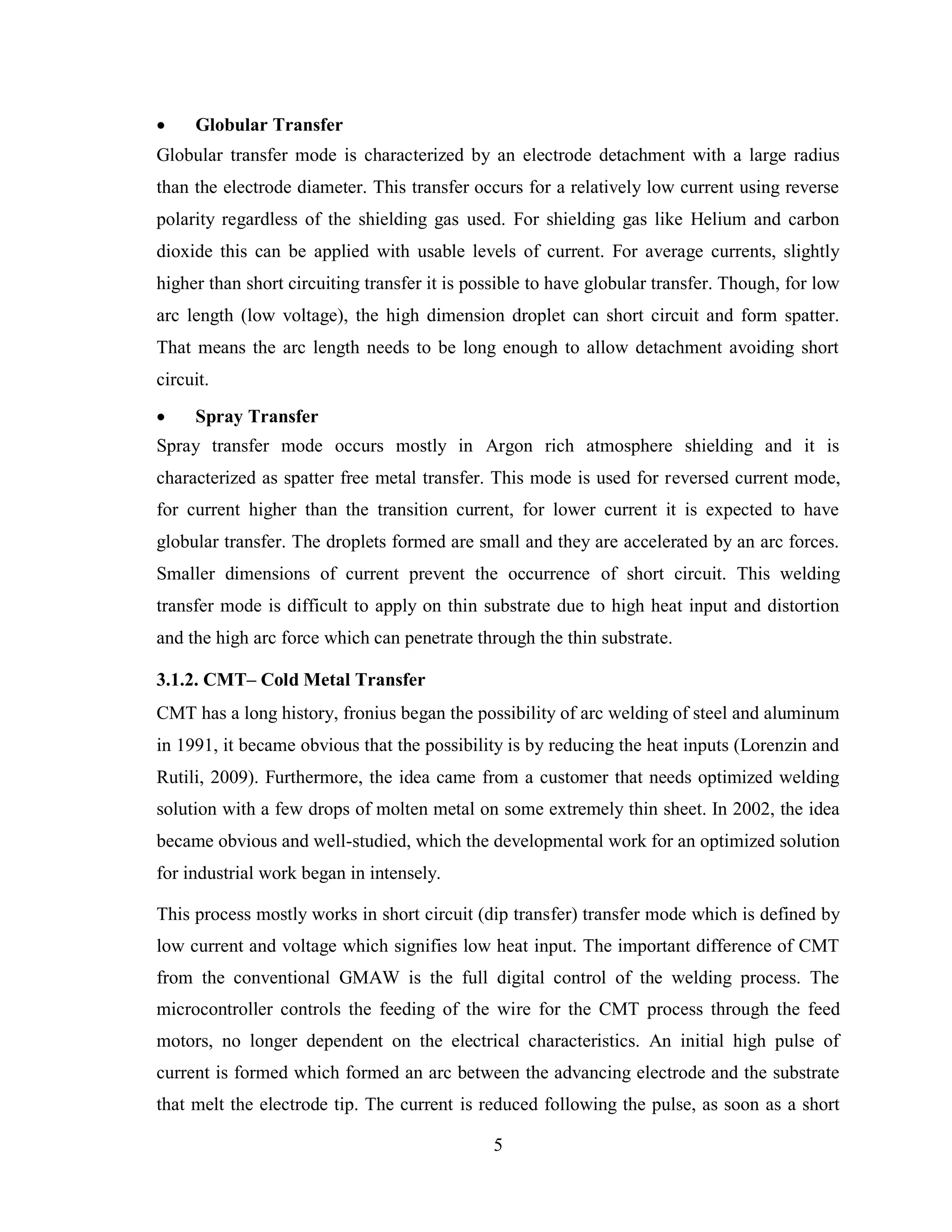 Report cold metal transfer | PDF