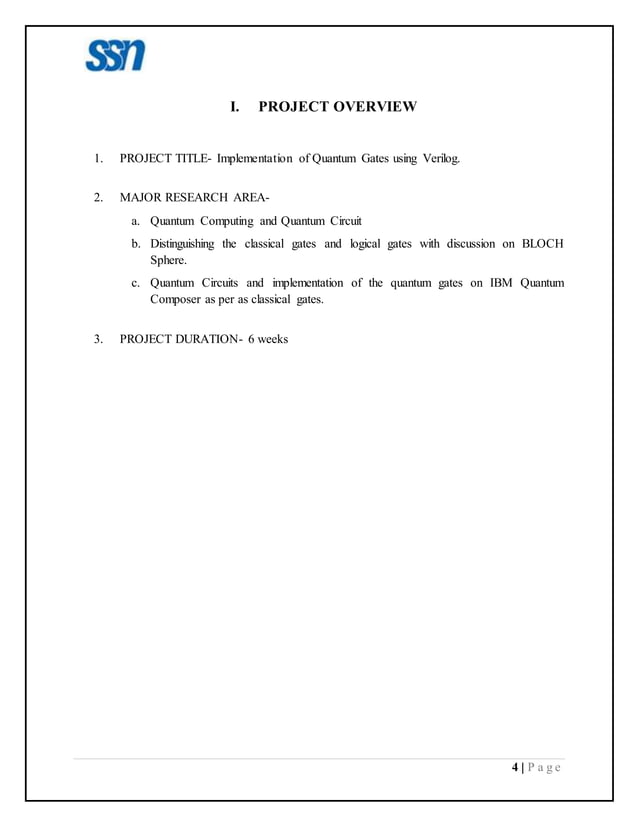 Report-Implementation of Quantum Gates using Verilog | DOC Report-Implementation of Quantum Gates using Verilog | DOC