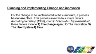 Strategies for curriculum change and innovation | PPTX