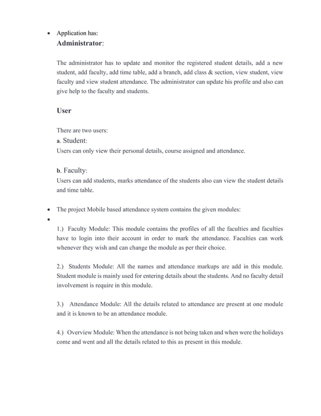 Mobile application Project report B.Tech Final year | PDF | Operating Systems | Computer ...