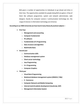 Bca Final Year VB Practical File | DOCX
