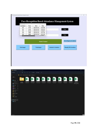 project report face recognition attendance system | DOCX