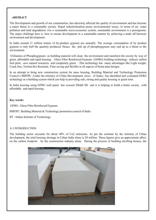 GLASS FIBER REINFORCED GYPSUM | PDF