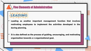 Roles, Responsibilities and Administrative Functions | PPTX