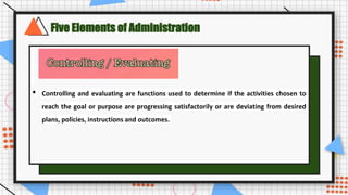 Roles, Responsibilities and Administrative Functions | PPTX