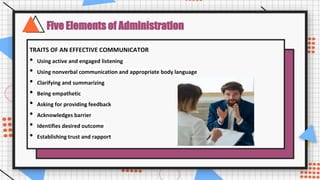 Roles, Responsibilities and Administrative Functions | PPTX