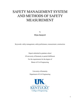 Safety management report of electrical engineering | PDF