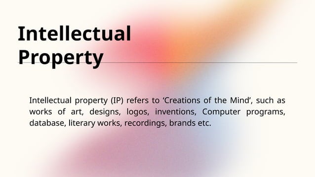 Intellectual Property Rights Presentation.pptx | Geography | Science
