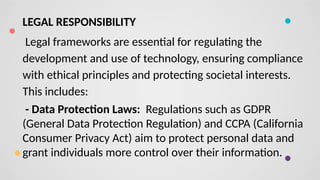 Social, ethical and legal responsibility in these of technology tools ...