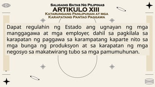 BatasNaNangangalagaKARAPATANNGMANGGAGAWA | PPTX