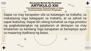 BatasNaNangangalagaKARAPATANNGMANGGAGAWA | PPTX