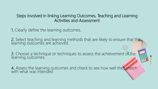 REPORT-Aligning Learning Outcomes, Learning Activities and Assessment.pptx