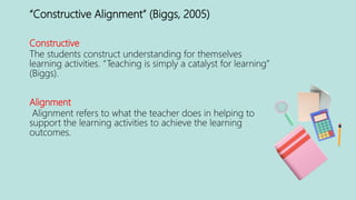 REPORT-Aligning Learning Outcomes, Learning Activities and Assessment.pptx