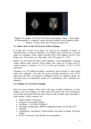 Report artificial intelligence in breast imaging | PDF