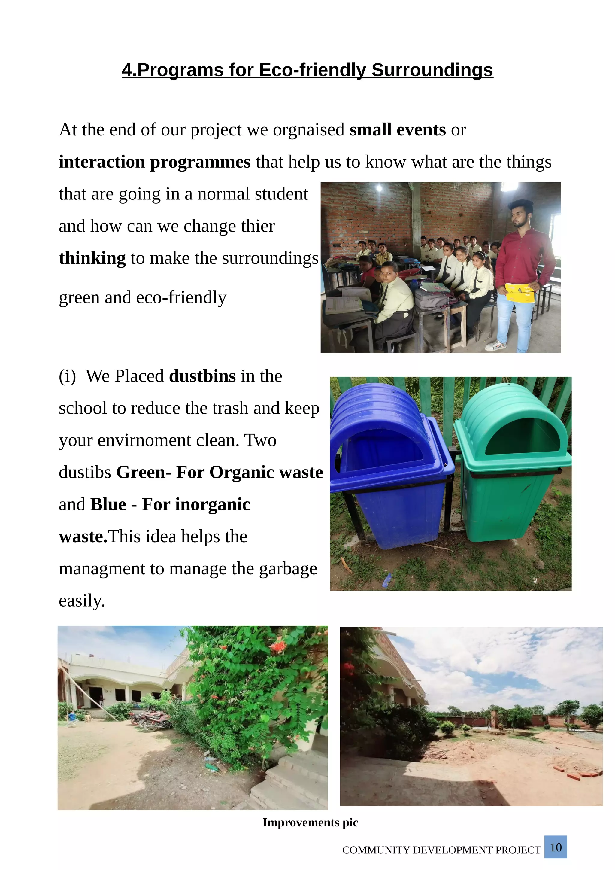 MGN-231 Communtiy Development Project Report | PDF