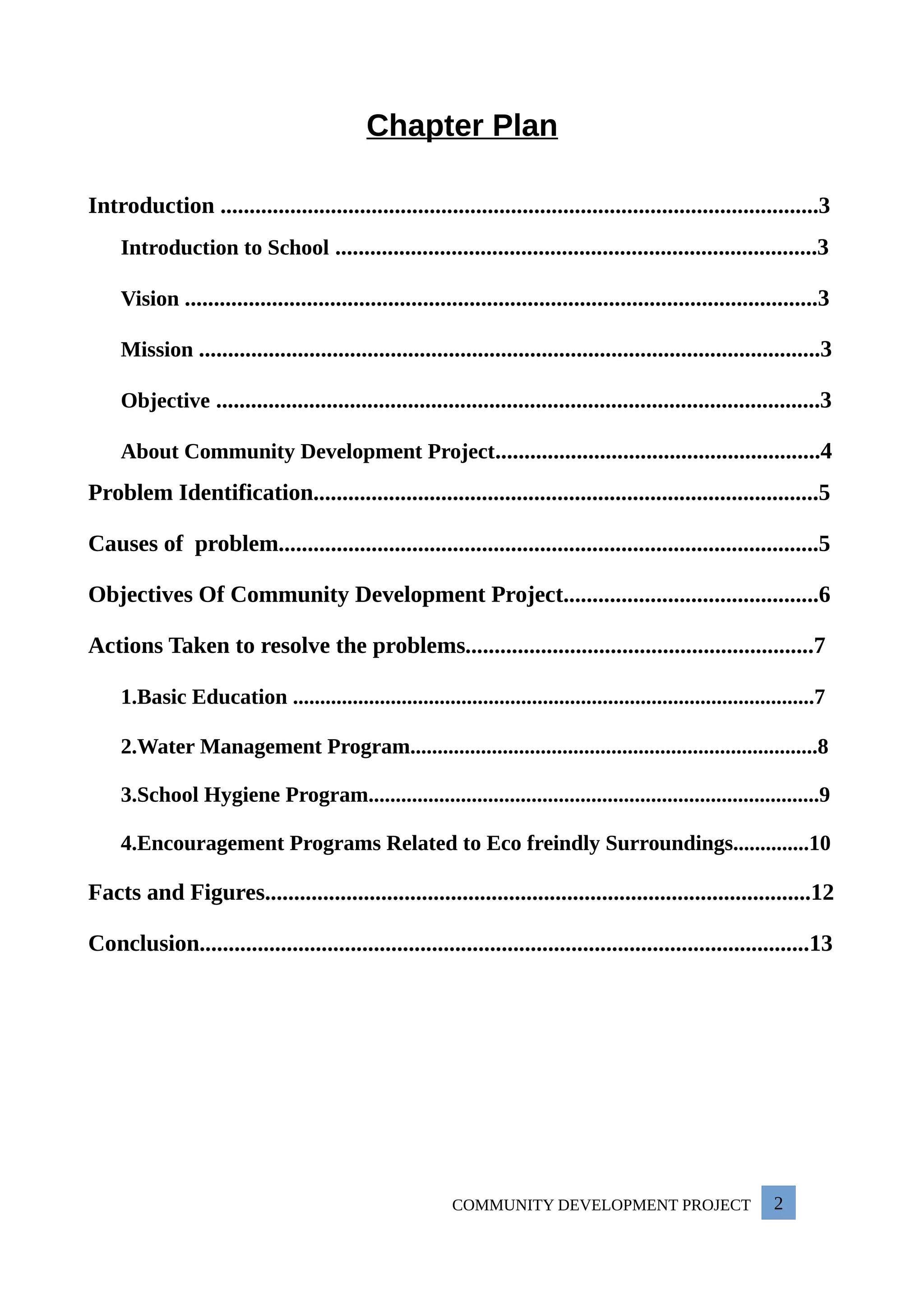 MGN-231 Communtiy Development Project Report | PDF