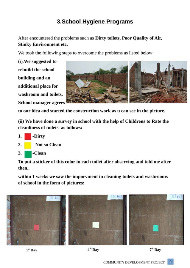 MGN-231 Communtiy Development Project Report | PDF | Education industry ...