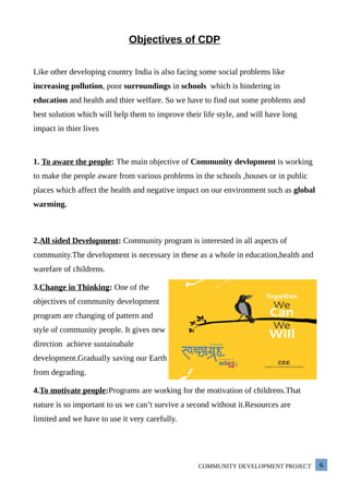 MGN-231 Communtiy Development Project Report | PDF